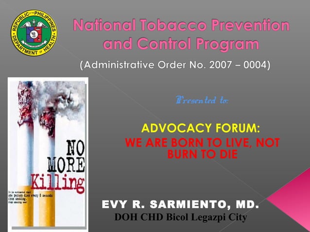 Overview National Tobacco Prevention and Control Program | PPT ...
