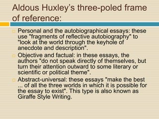 Wl lecture 2 essay 001 | PPT
