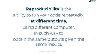 Know your R usage workflow to handle reproducibility challenges | PPT