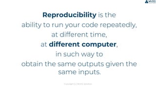 Know your R usage workflow to handle reproducibility challenges | PPT