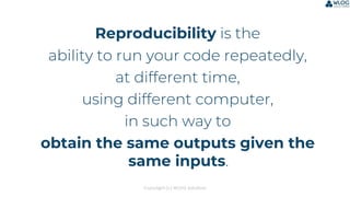 Know your R usage workflow to handle reproducibility challenges | PPT