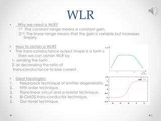 Wide linear range OTA | PPT