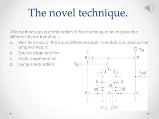 Wide linear range OTA | PPT
