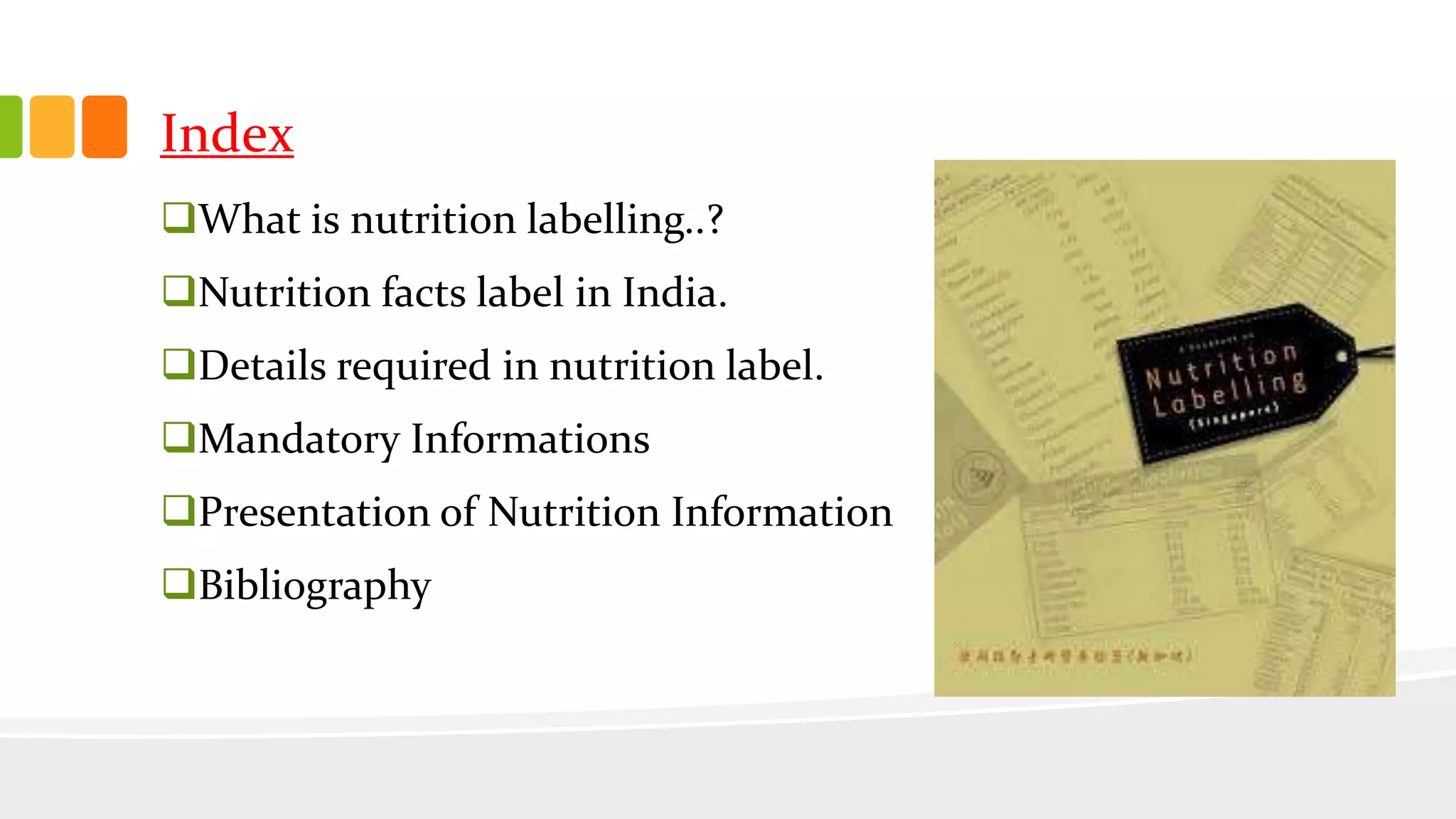 Nutritive Labelling | PPTX