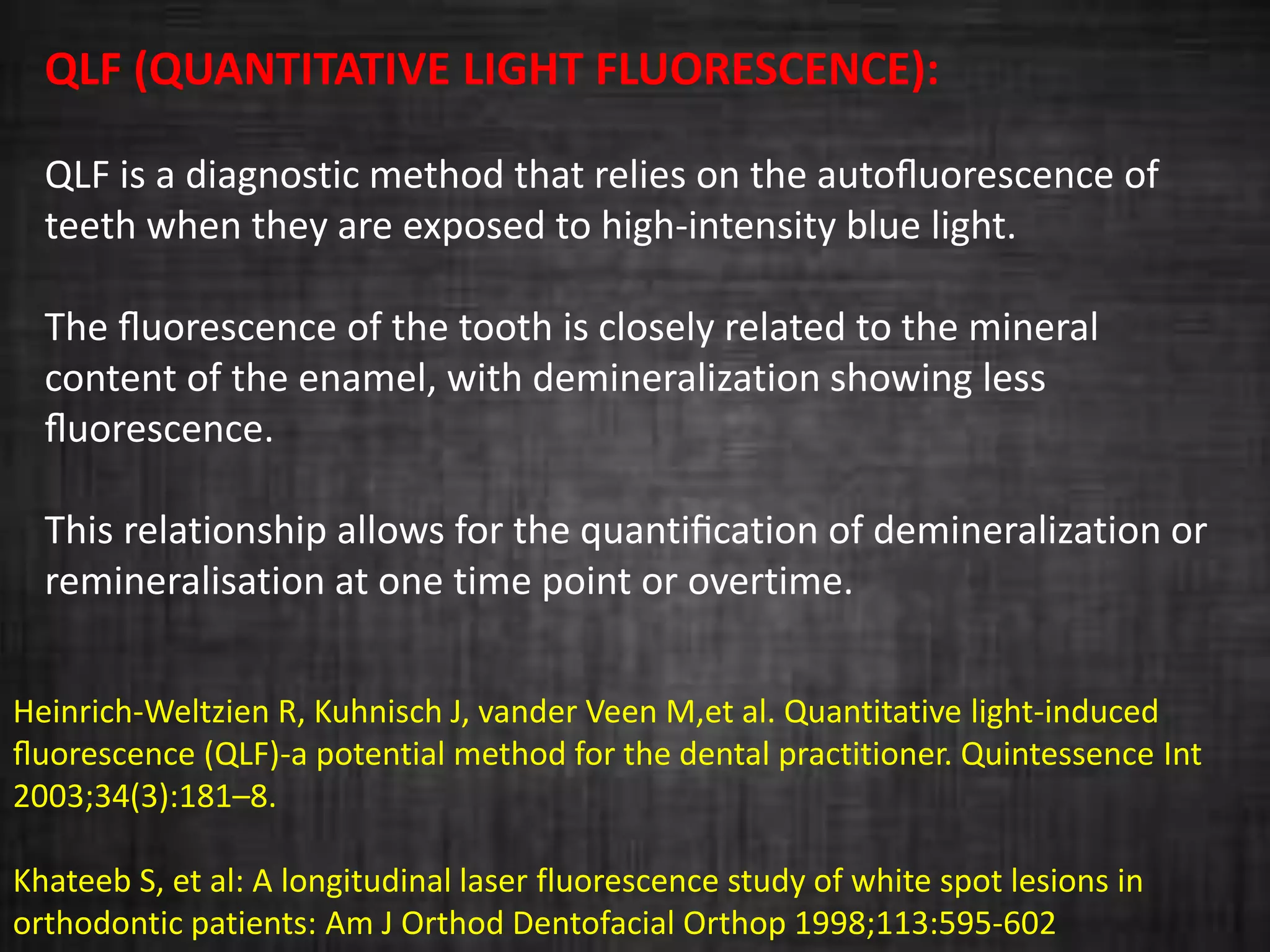 White spot lesions | PPTX