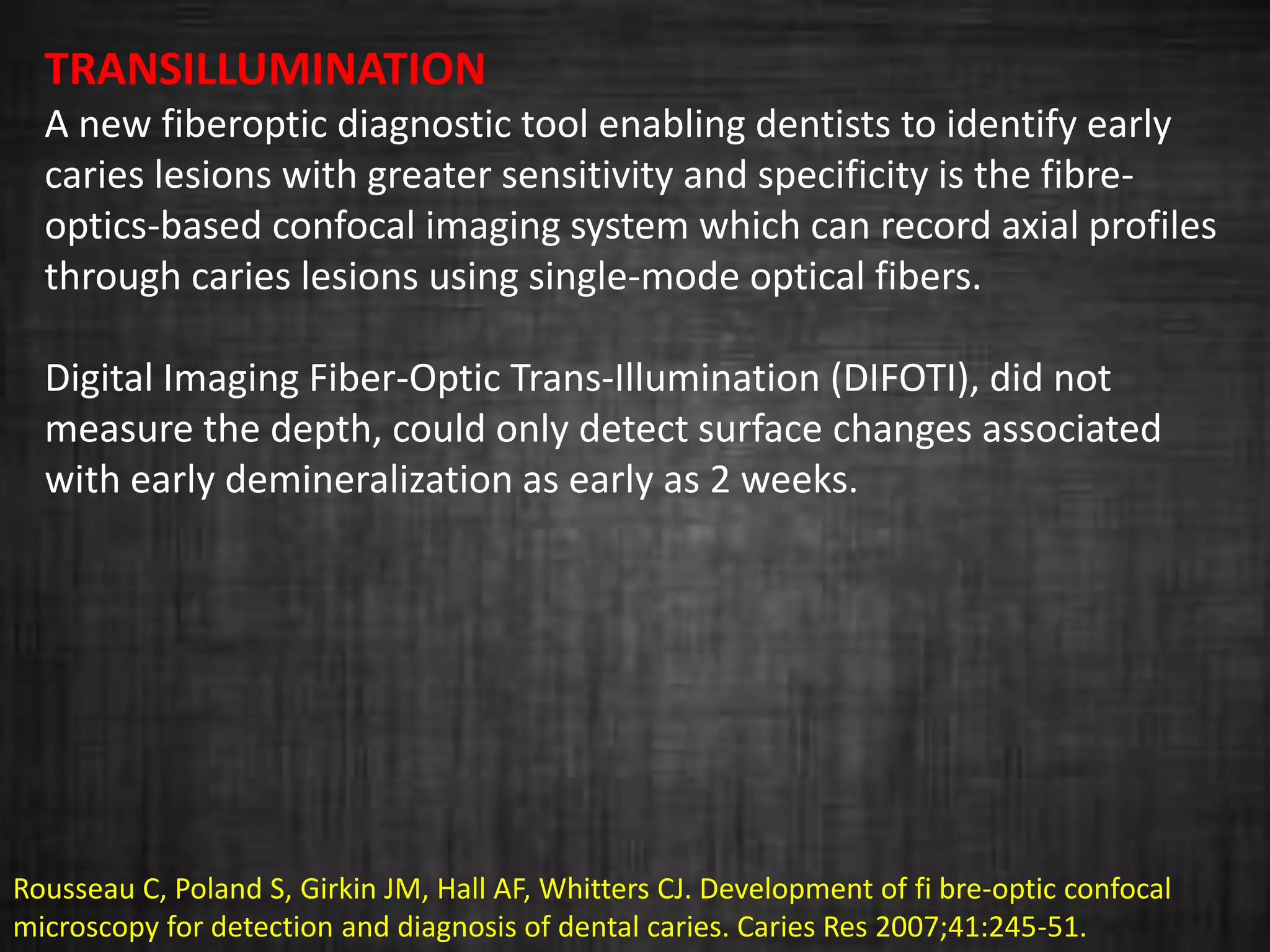 White spot lesions | PPTX