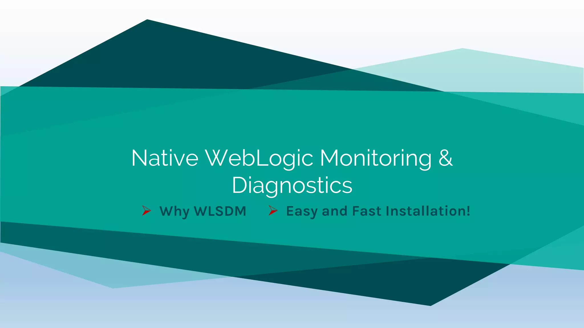 Weblogic Monitoring Solution Wlsdm Presentation Ppt