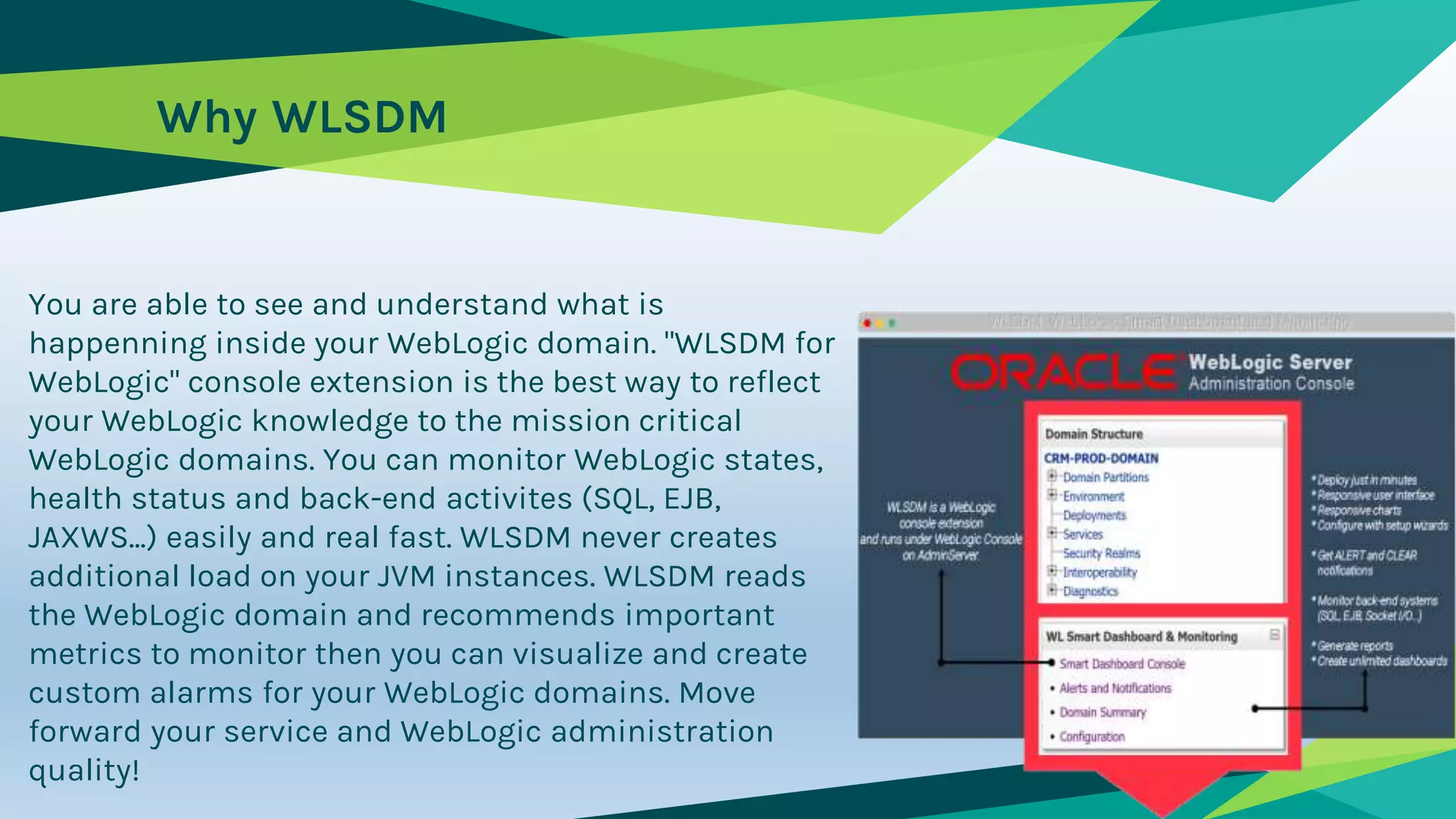 WebLogic Monitoring Solution - WLSDM Presentation | PPTX
