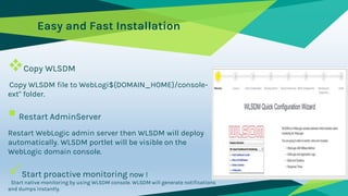 WebLogic Monitoring Solution - WLSDM Presentation | PPTX