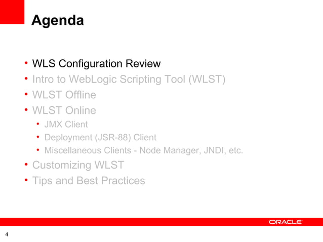 Weblogic Scripting Tool Overview Ppt