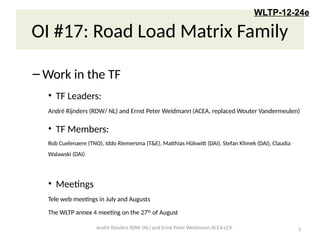 WLTP-12-24 - Road Load Matrix Family RDW-NL ACEA-Daimler.pptx