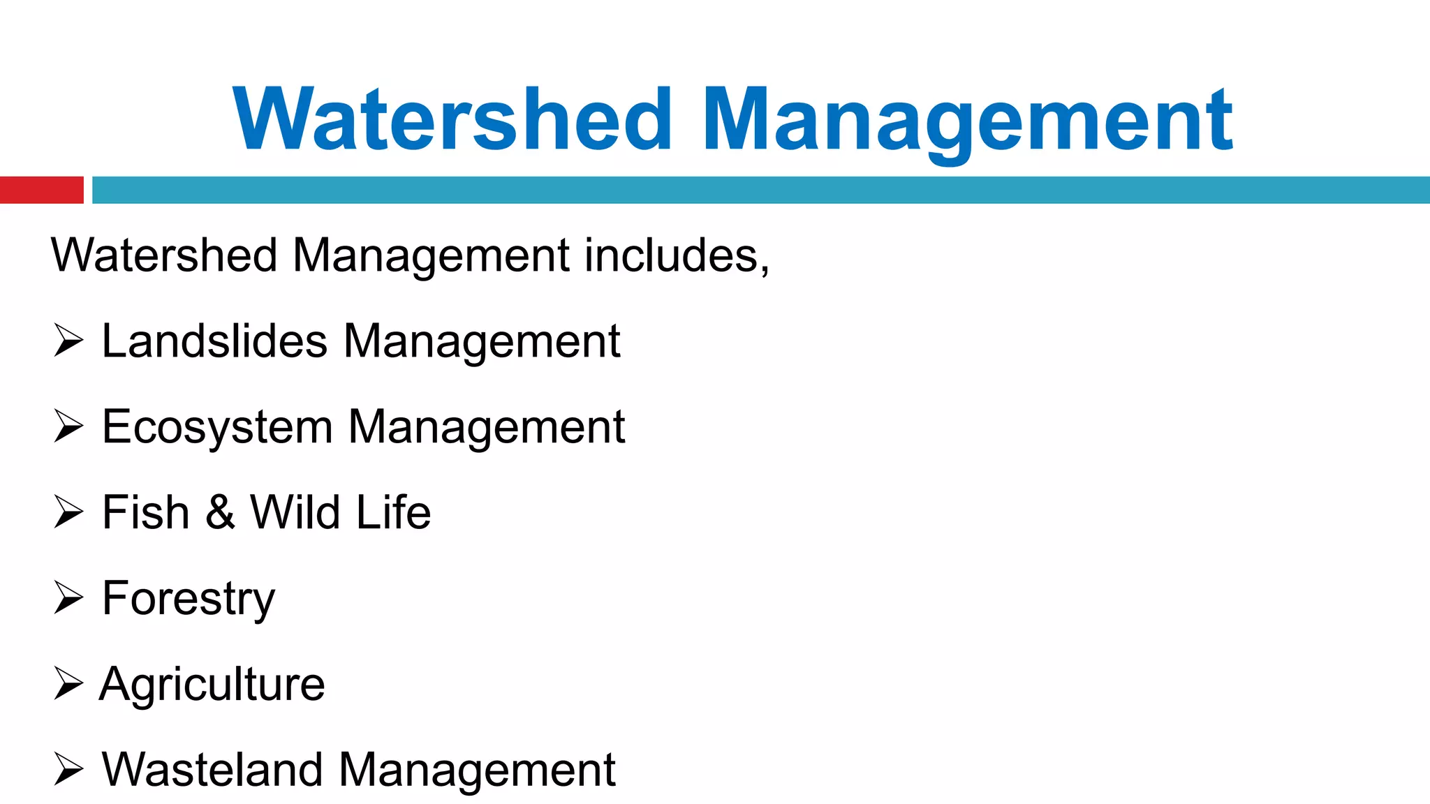 Introduction to Watershed Management | PPTX