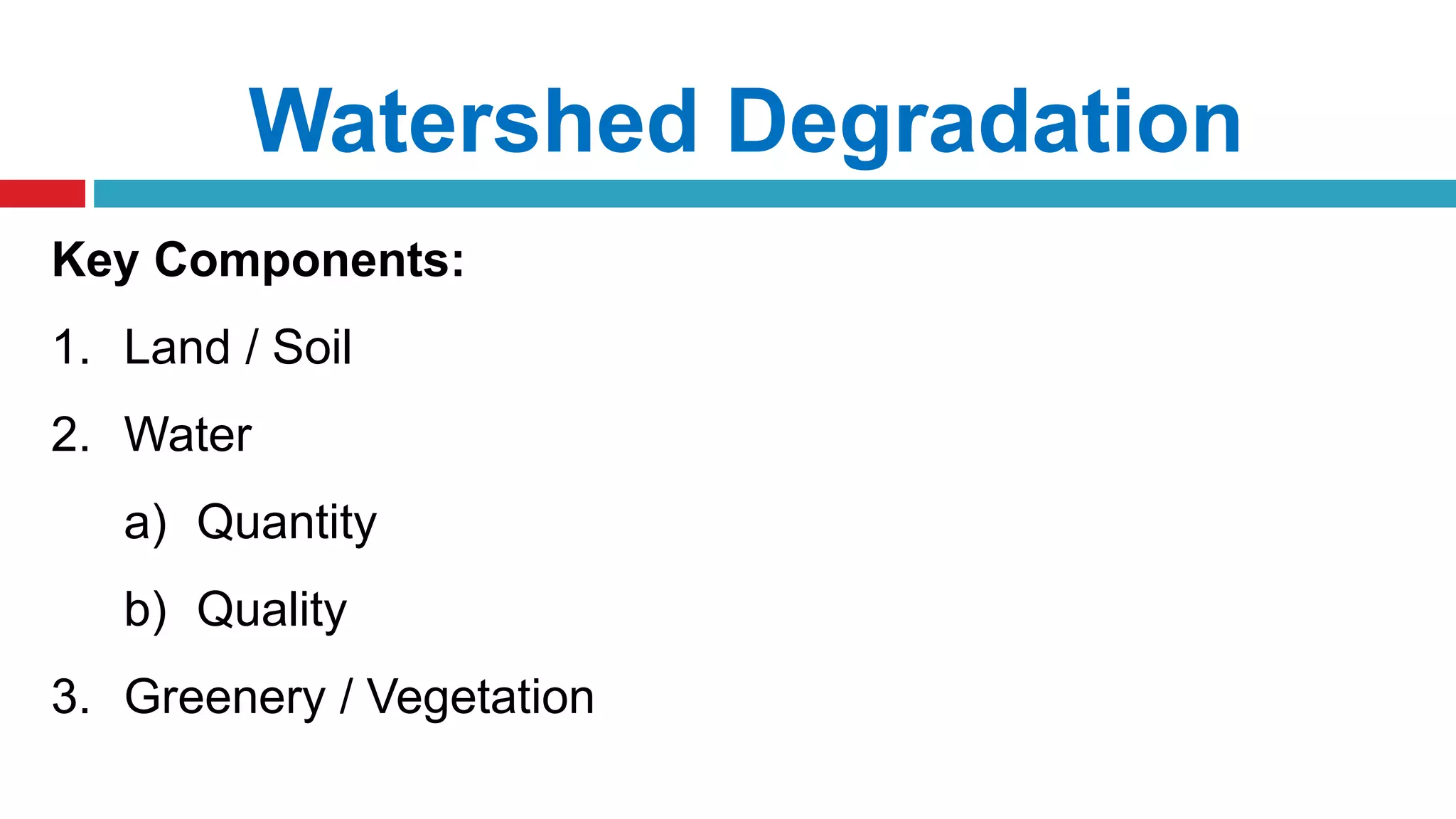 Introduction to Watershed Management | PPTX | Agriculture | Industries