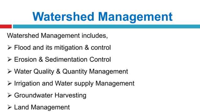 Introduction to Watershed Management | PPTX | Agriculture | Industries