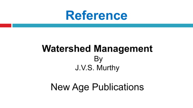 Introduction to Watershed Management | PPTX | Agriculture | Industries