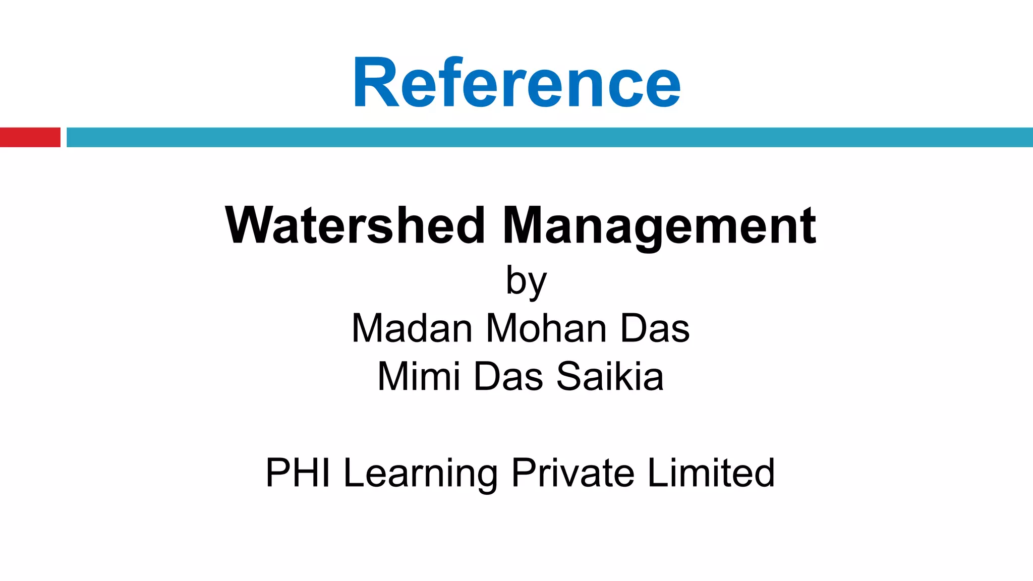 Characteristics of Watershed | PPTX