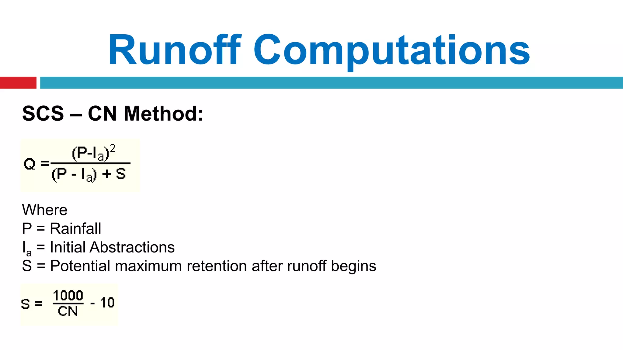 Runoff & Flood Frequency Analysis | PPTX