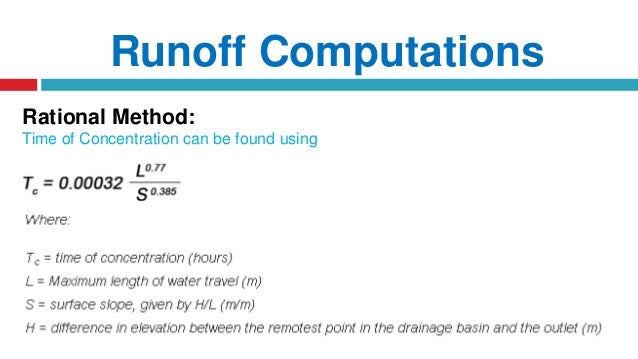 Runoff & Flood Frequency Analysis
