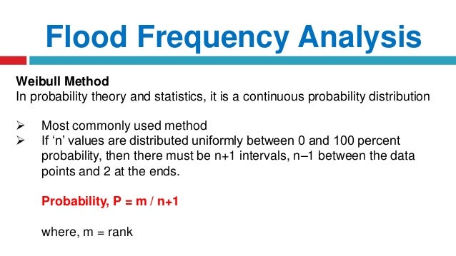 Runoff & Flood Frequency Analysis
