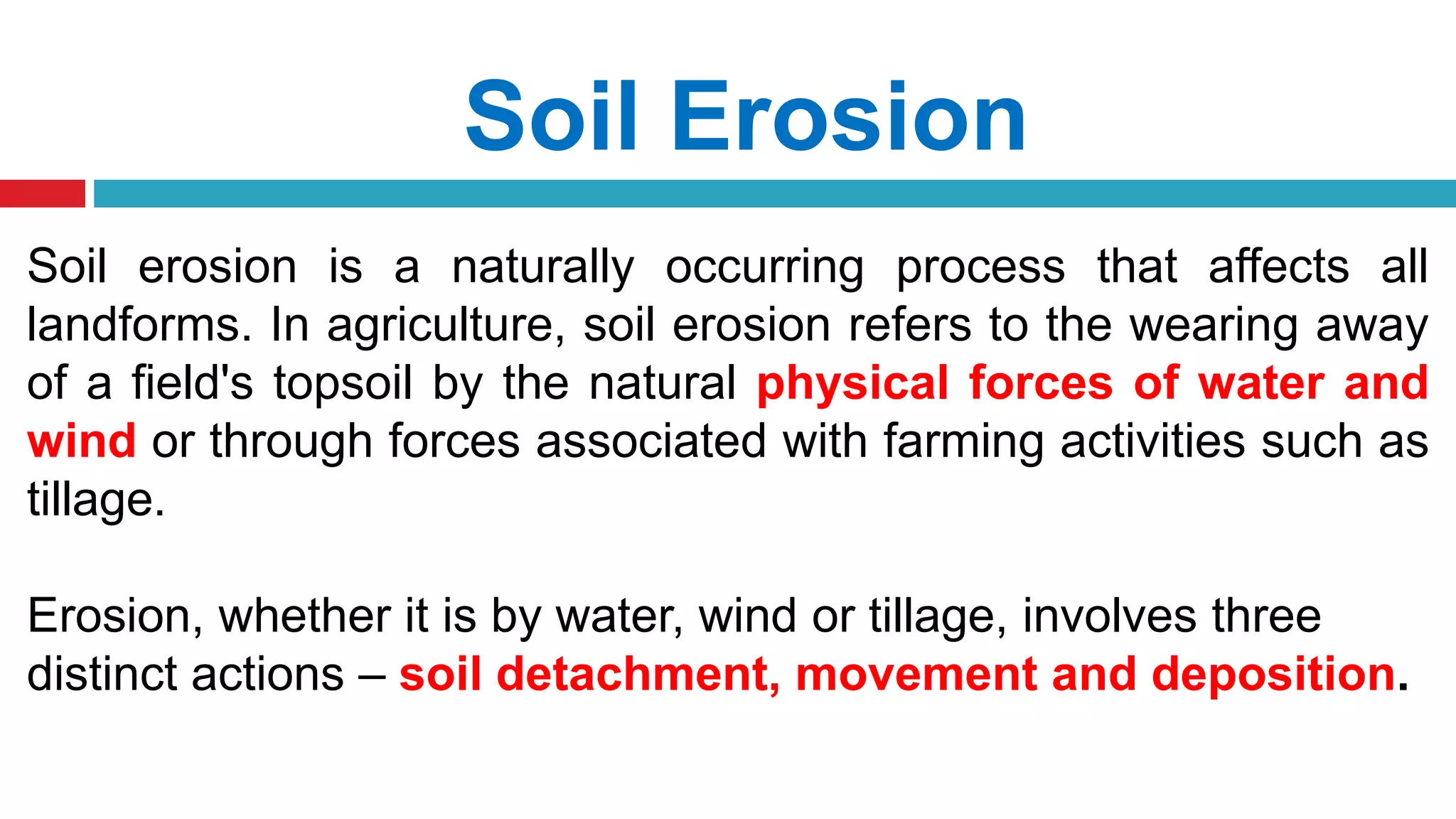 Watershed - Principles of Erosion | PPTX