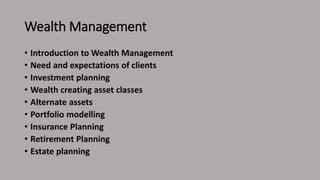 Wm 1 welath management | PPTX