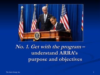 ARRA Recovery Act Overview of Energy Projects | PPT