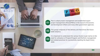 Importance of Project Management in achieving Saudi Vision 2030 | PPT