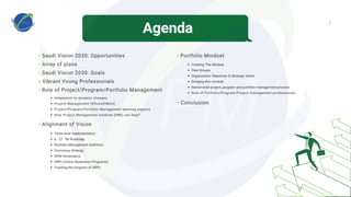 Importance of Project Management in achieving Saudi Vision 2030 | PPT