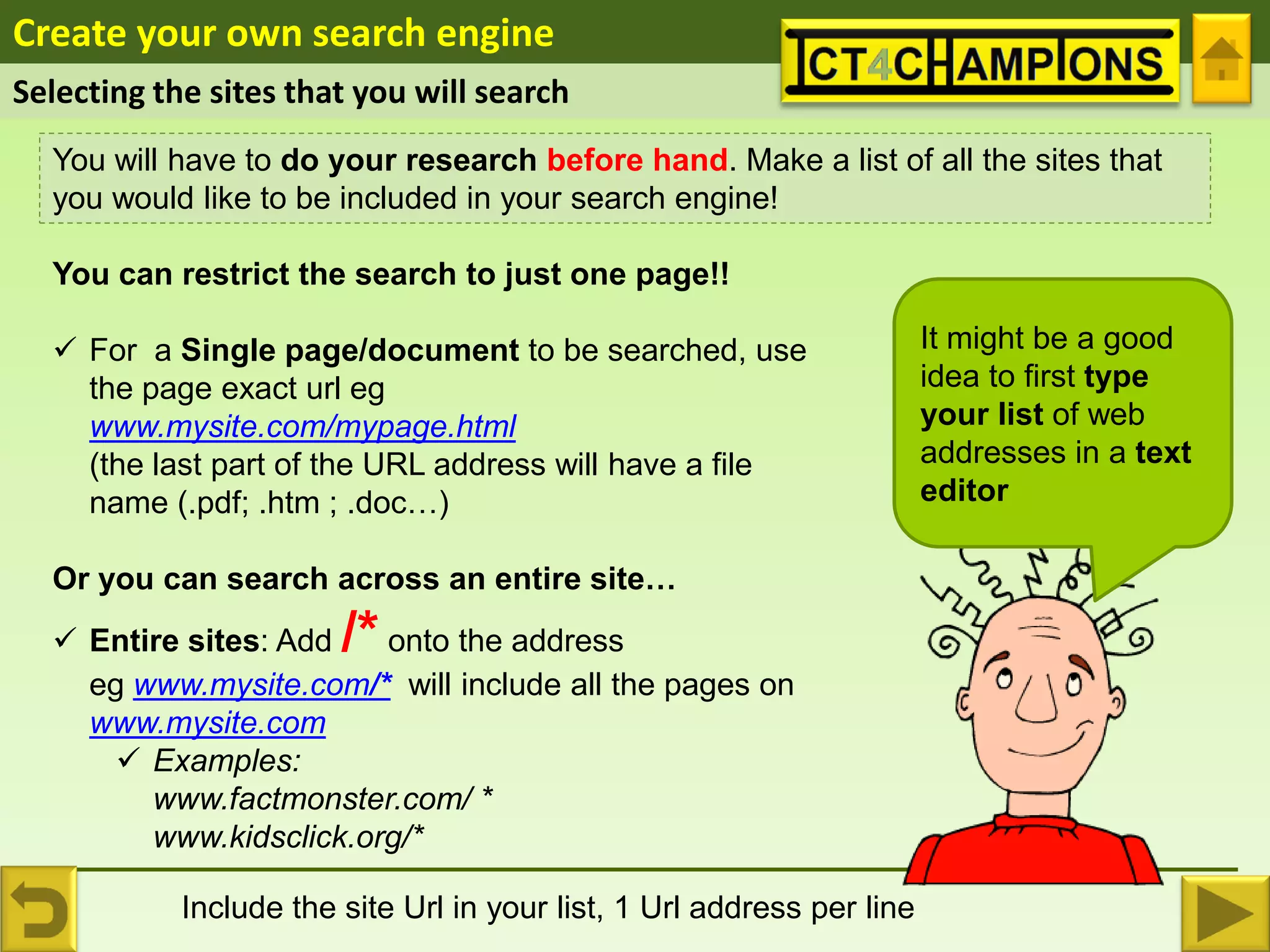 Create your own search engine | PPT | Free Download