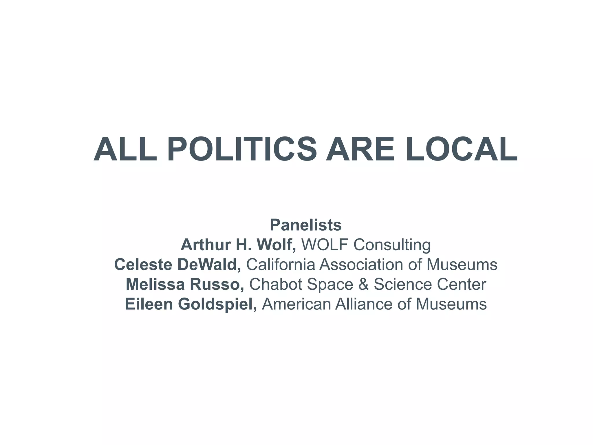 All Politics Are Local | PDF