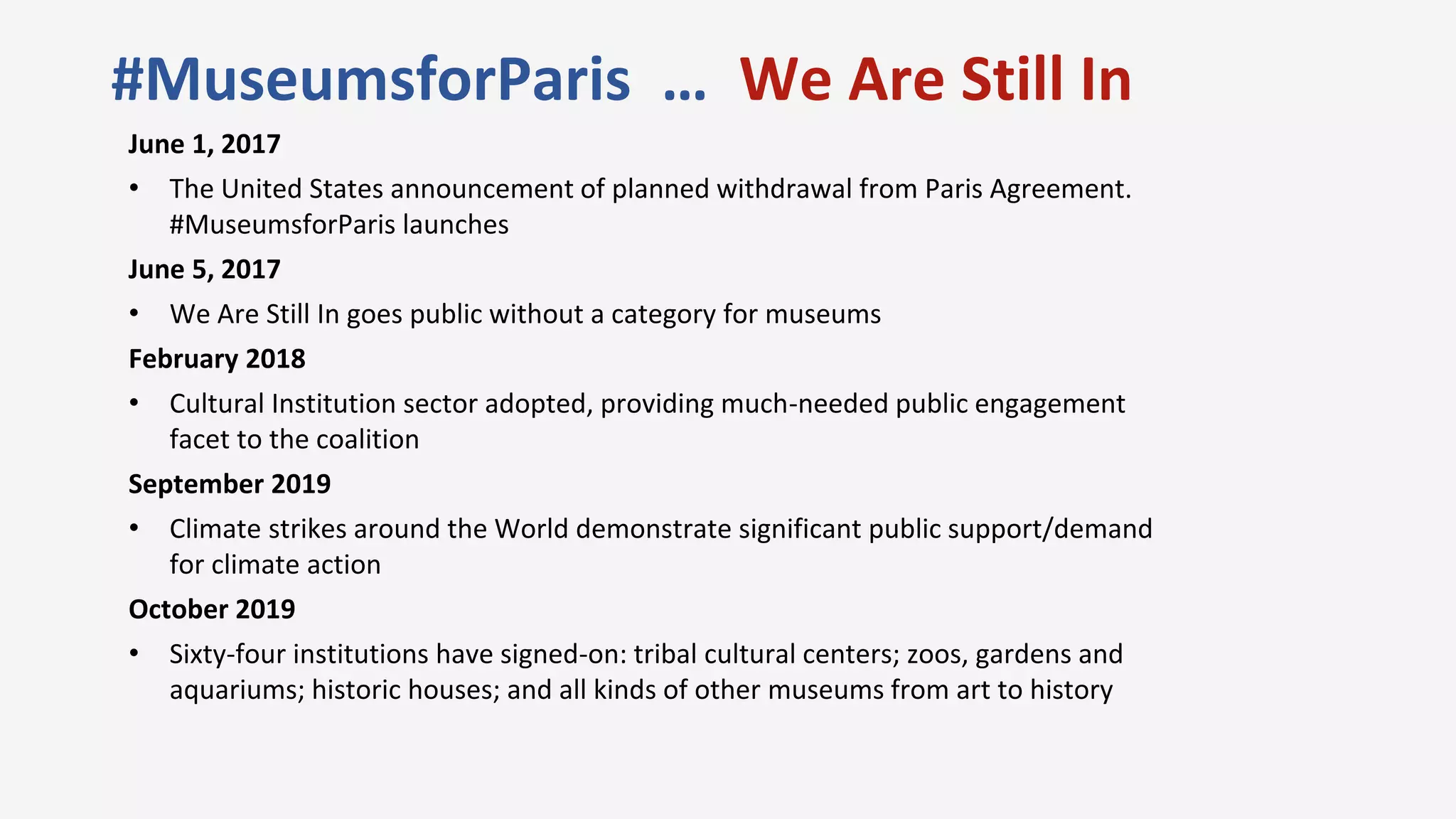 Museums and Climate Change: Creating a Sustainable Path Forward | PPT