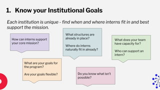 Tools for Meaningful and Engaging Internship Programs | PPT