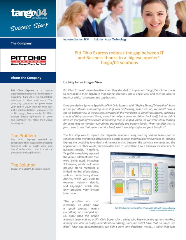 Pitt Ohio Case Study | PDF