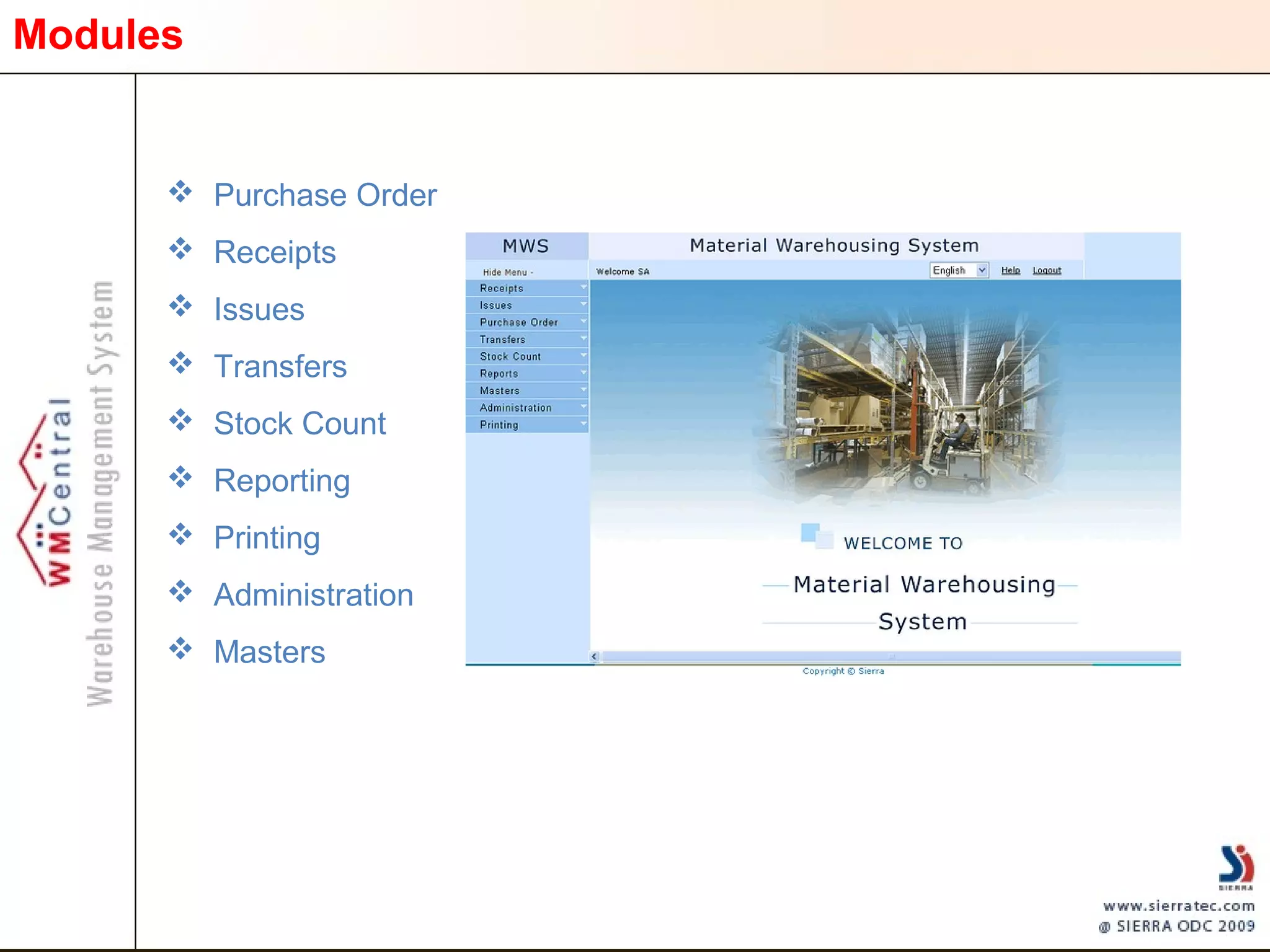 Warehouse Management System – WMCentral | PPT