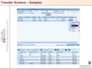 Warehouse Management System – WMCentral | PPT