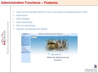 Warehouse Management System – WMCentral | PPT