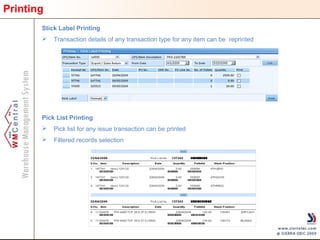 Warehouse Management System – WMCentral | PPT