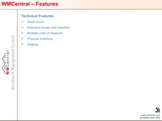 Warehouse Management System – WMCentral | PPT
