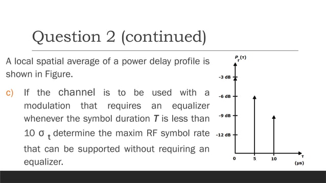 Wireless Communication Tutorial Questions Ppt