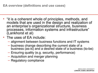 Simulating Enterprise Architecture Models | PPT