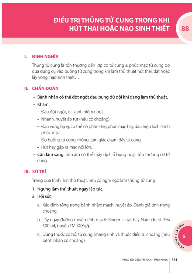 đIều trị thủng tử cung trong khi hút thai hoặc nạo sinh thiết | PDF