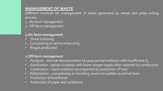 By-products utilization in wheat and pulses milling | PPT
