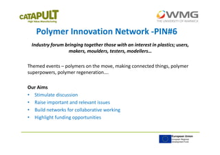 Polymer Innovation Network "Innovations in Plastic Processing" | PPT