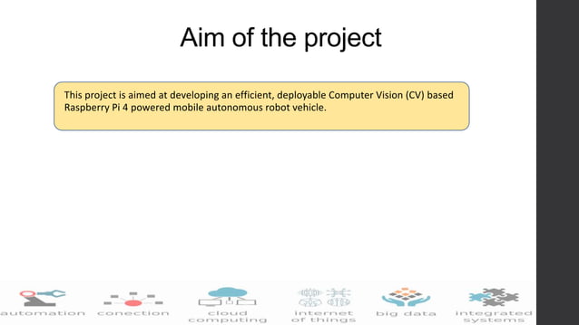 Computer Vision (CV) based Raspberry Pi robot vehicle | PPTX