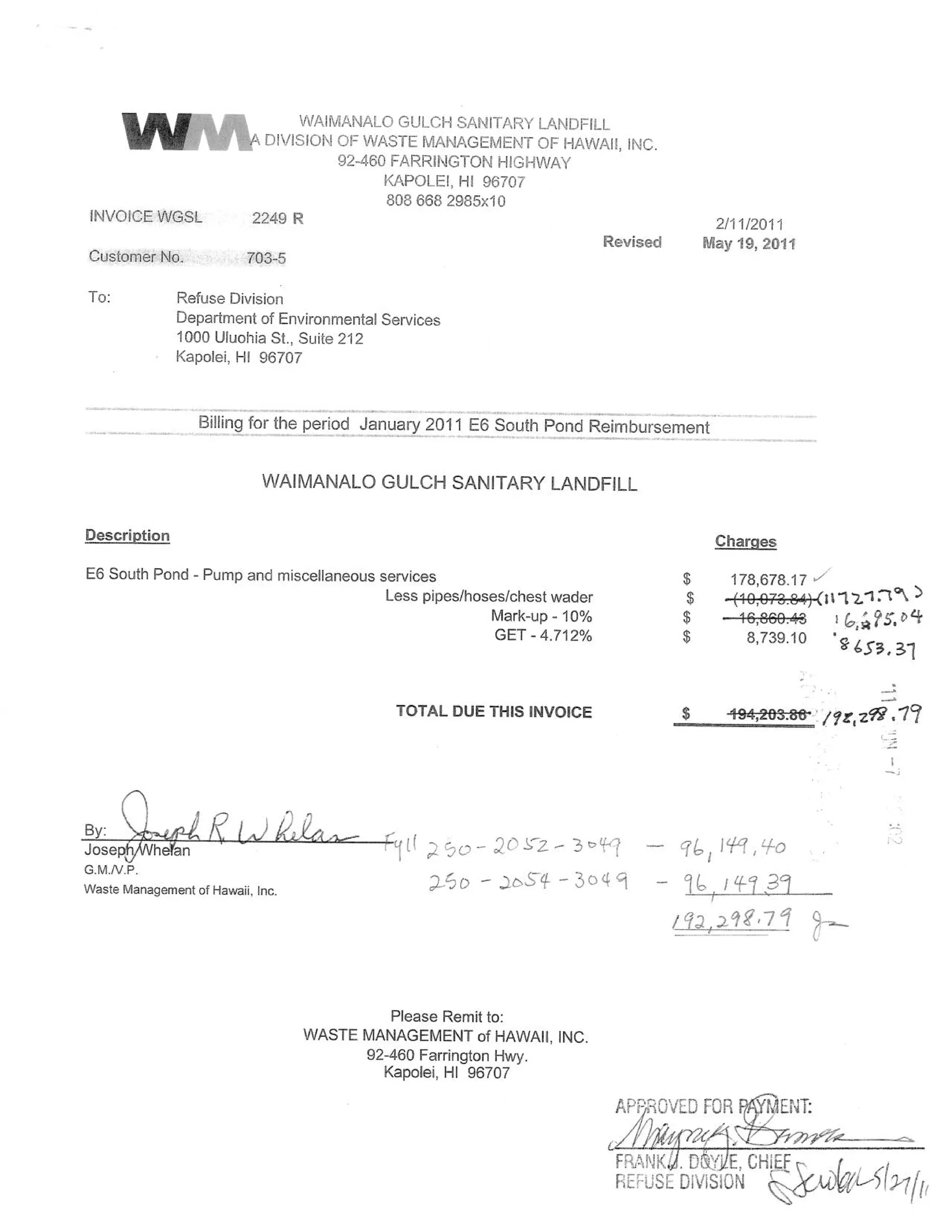 Waste Management Invoices | PDF