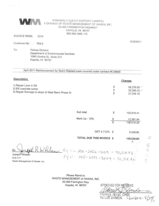 Waste Management Invoices | PDF