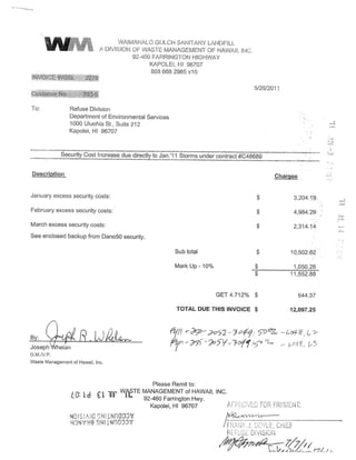 Waste Management Invoices | PDF