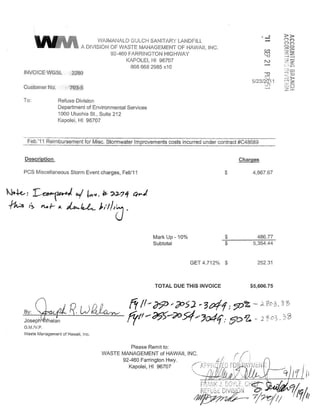 Waste Management Invoices | PDF
