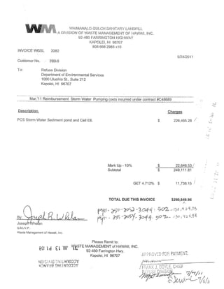Waste Management Invoices | PDF