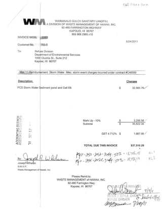 Waste Management Invoices | PDF